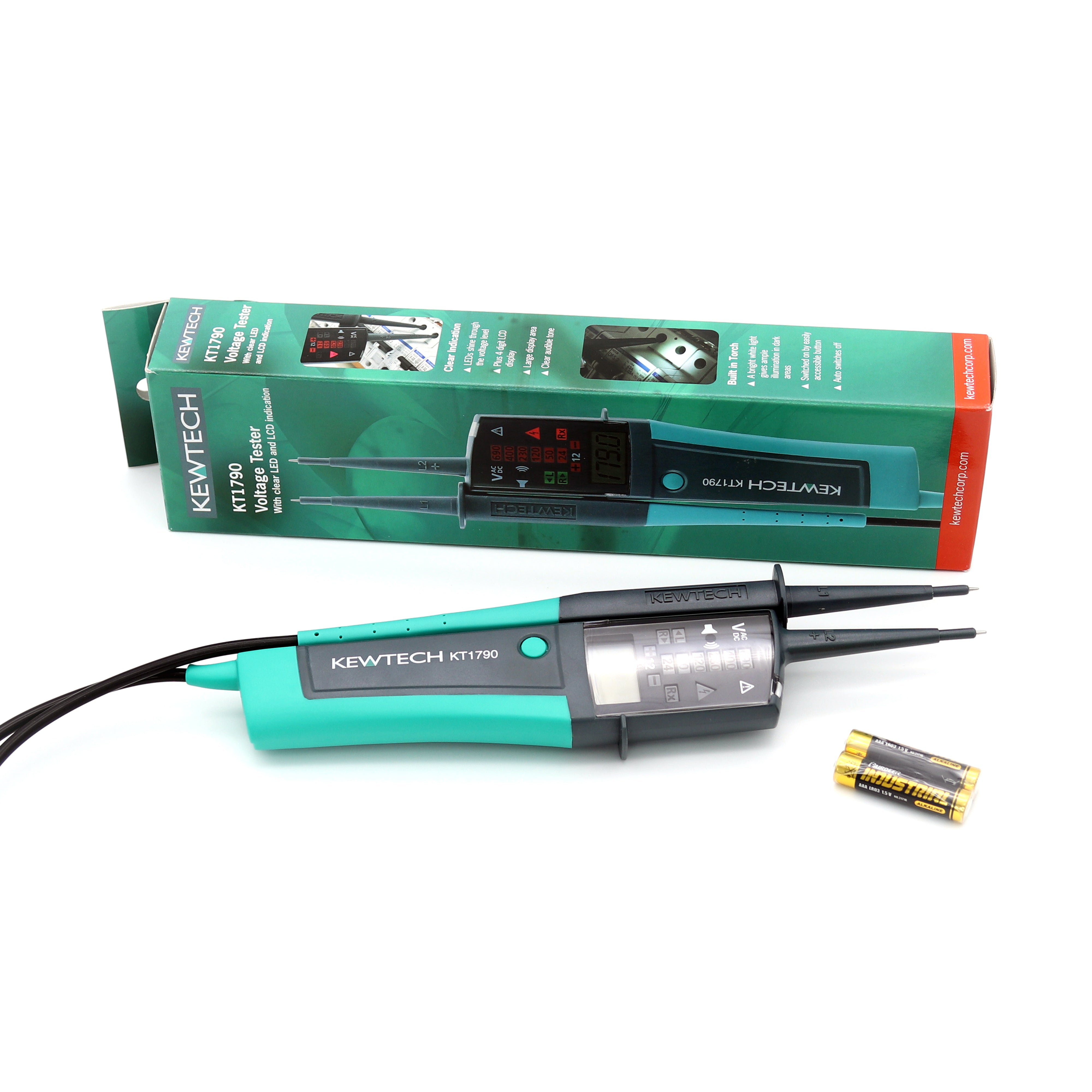 KT1790 - 2 Pole Tester (Continuity and Voltage Detection) — PAT Test Kit