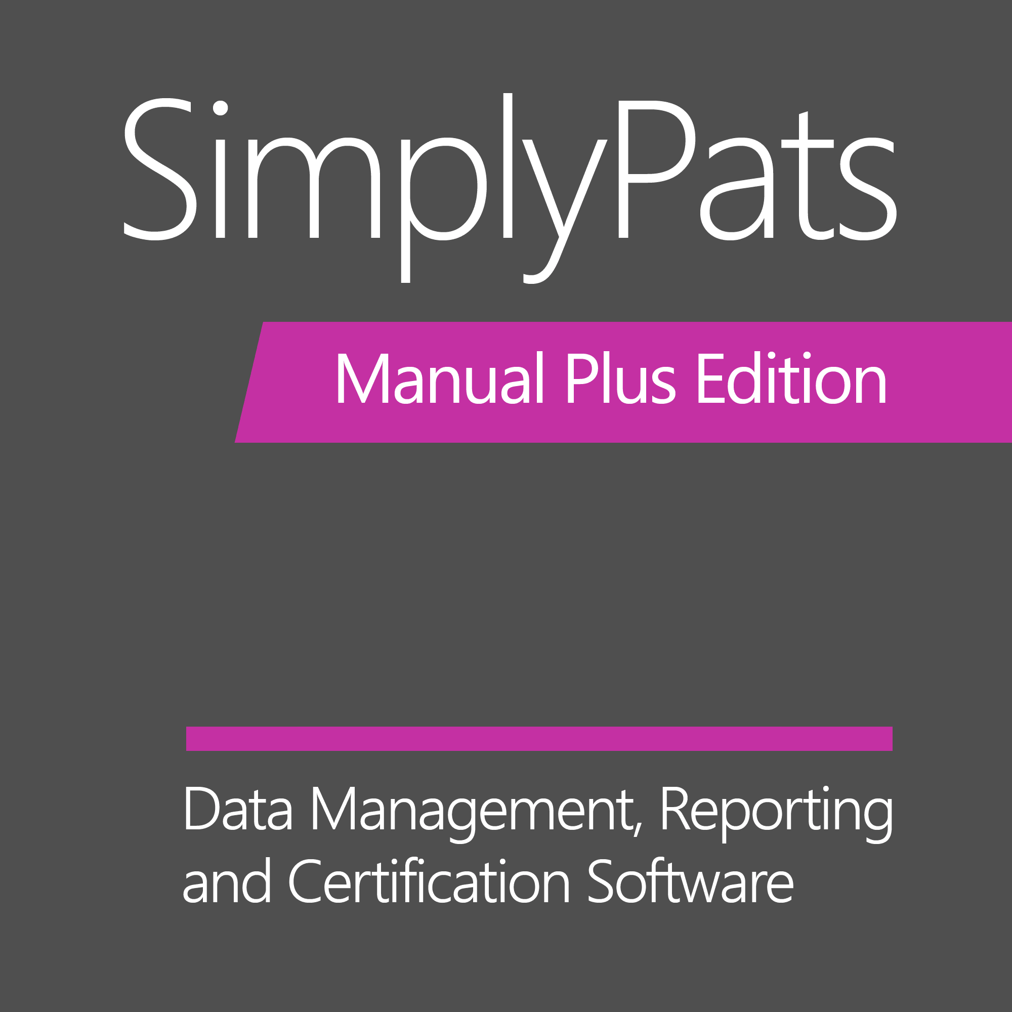 SimplyPats V7 Manual Plus Edition — PAT Test Kit